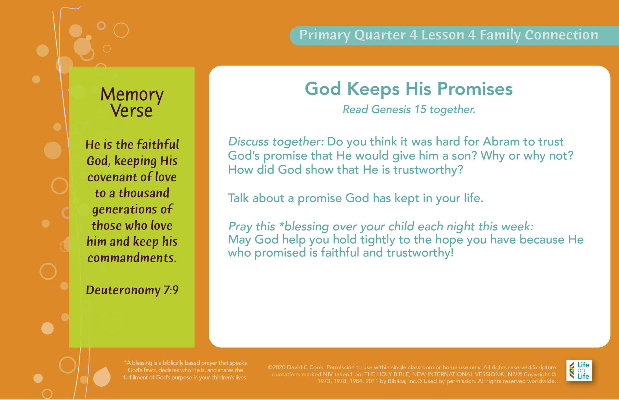 God Keeps His Promises | Life on Life | Sunday School Curriculum for Kids