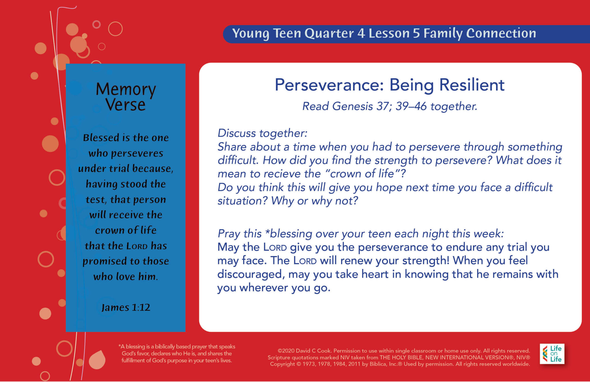 Perseverance: Being Resilient | Life on Life | Sunday School Lessons