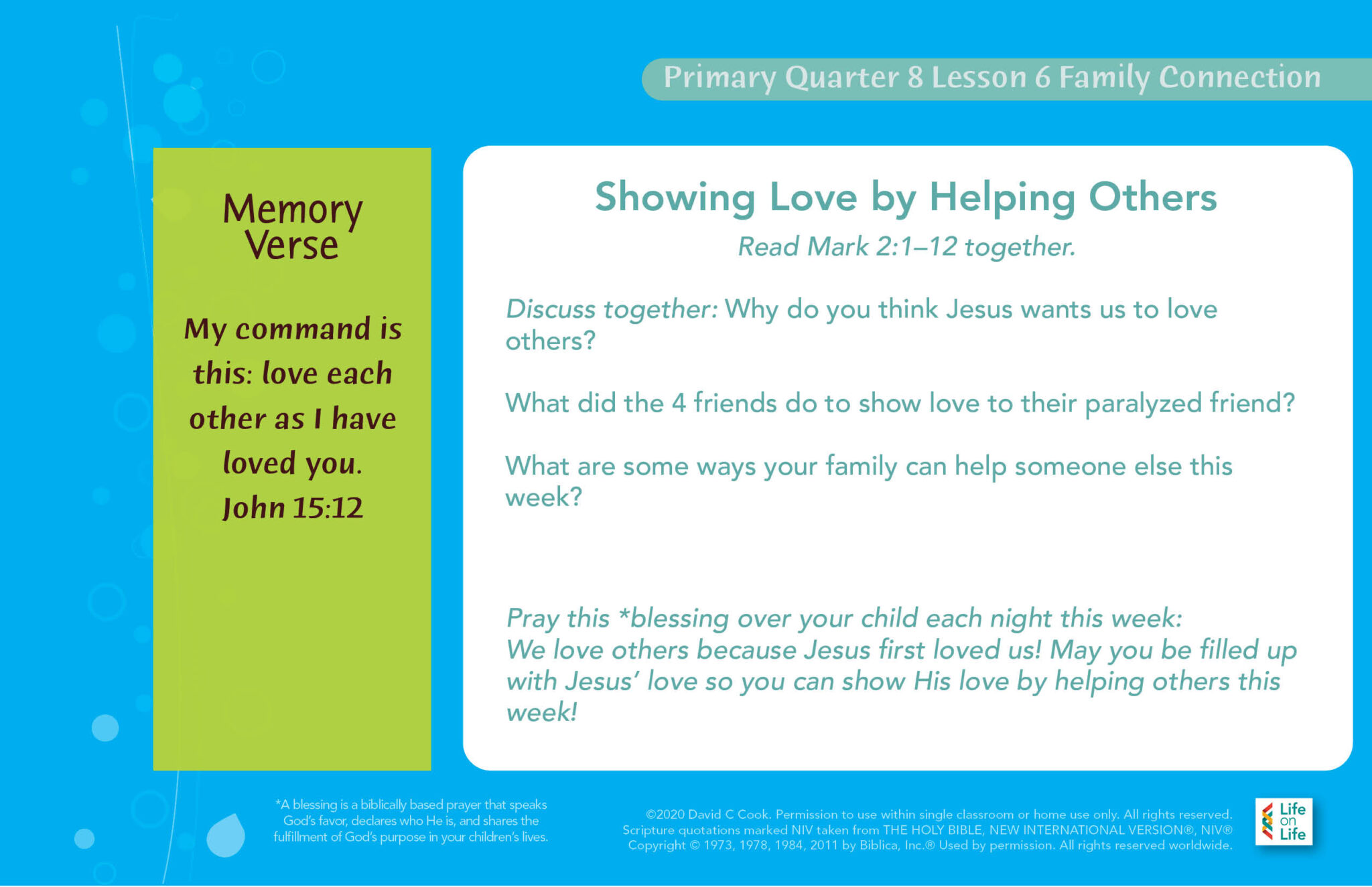 Showing Love by Helping Others | Life on Life | Sunday School ...