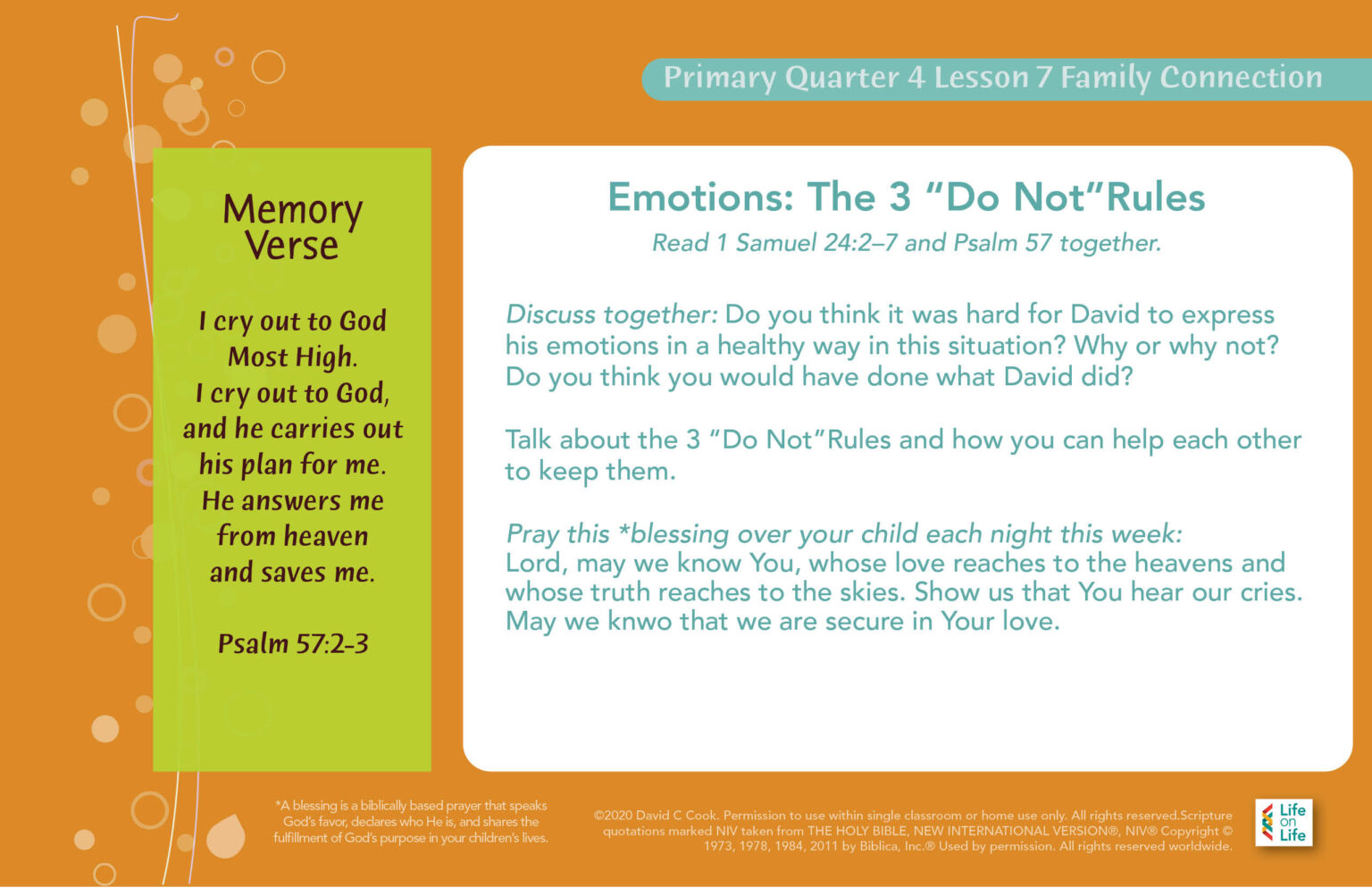 Emotions: The 3 “Do Not” Rules | Life on Life | Sunday School Curriculum