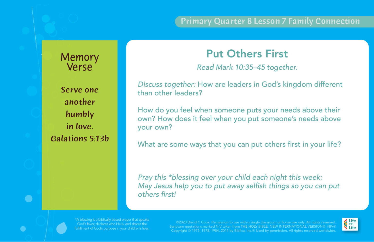 Put Others First | Life on Life | Kids Bible Lessons