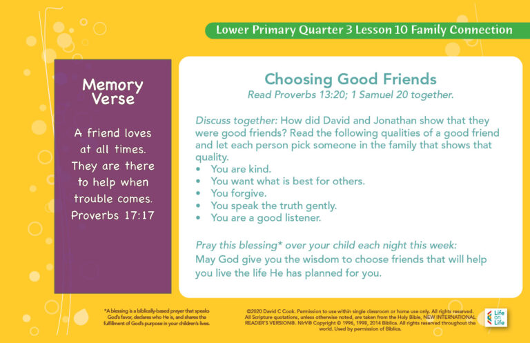 Choosing Good Friends | Life on Life | Children's Bible Lessons