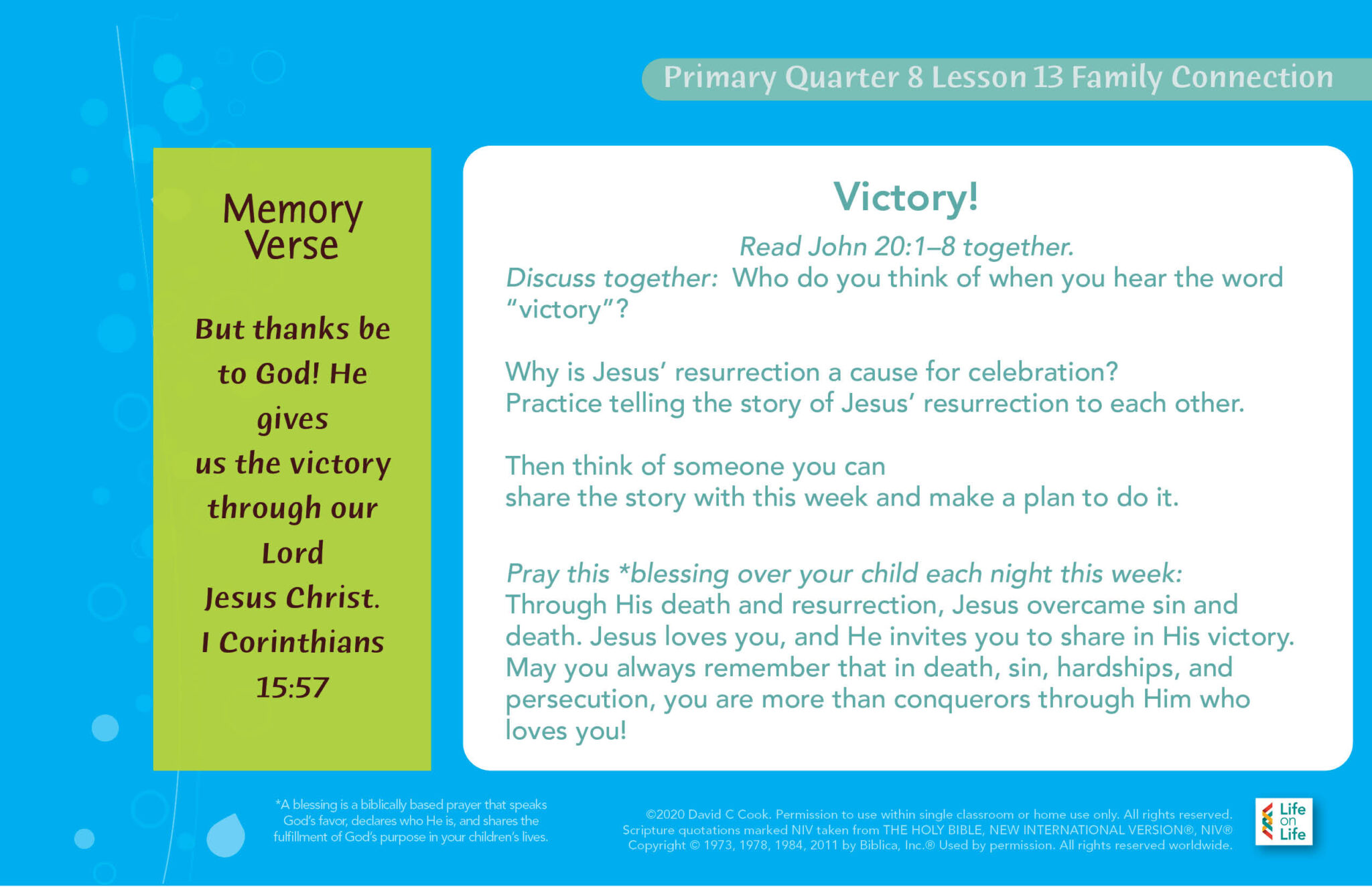 Victory! | Life on Life | Kids Bible Lessons