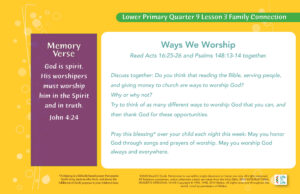 Ways We Worship | Life on Life | Children's Bible Lessons