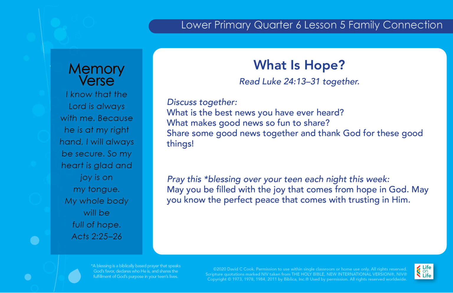 What Is Hope? | Life on Life | Children's Bible Lessons