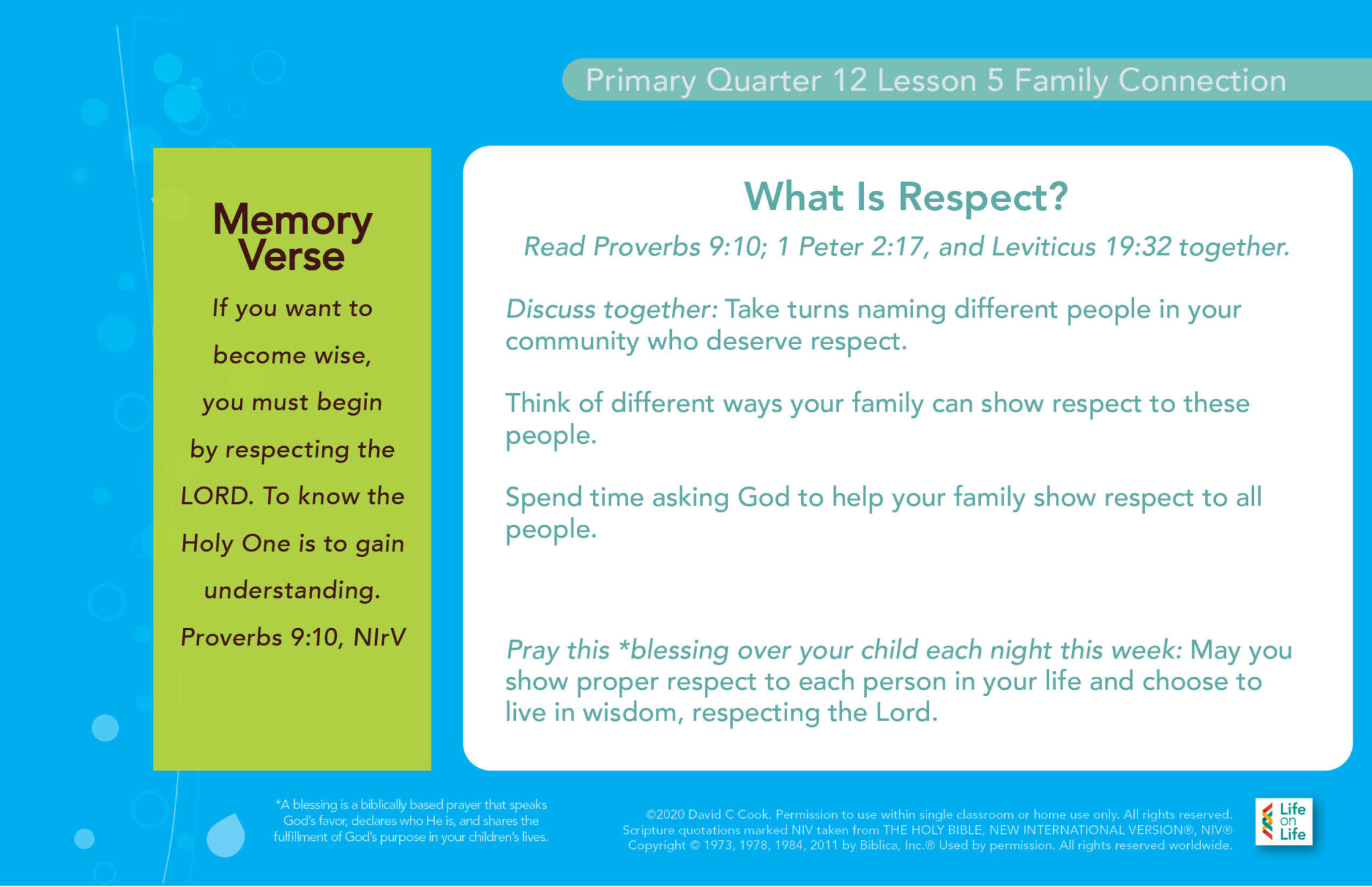 What Is Respect? | Life on Life | Sunday School Curriculum