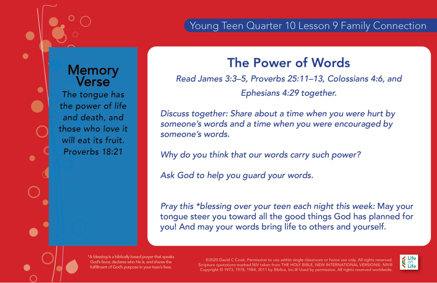 The Power of Words | Life on Life | Sunday School Curriculum for Kids