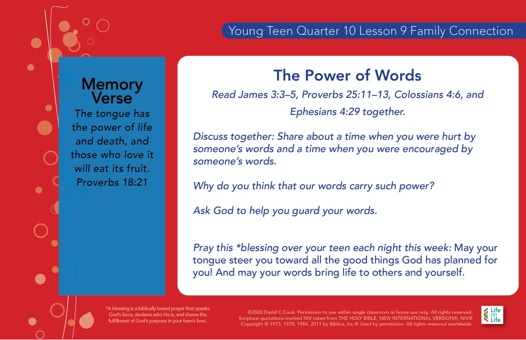 The Power of Words | Life on Life | Sunday School Curriculum for Kids