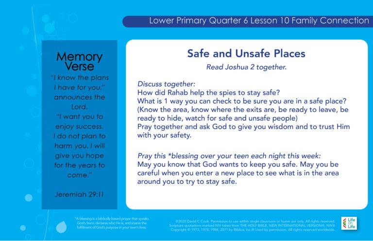 Safe and Unsafe Places | Life on Life | Youth Sunday School Curriculum